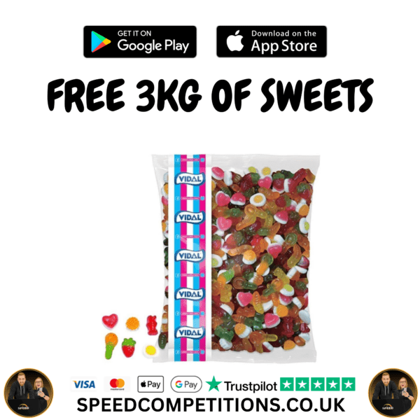 FREE 3KG OF SWEETS - SPEED COMPETITIONS