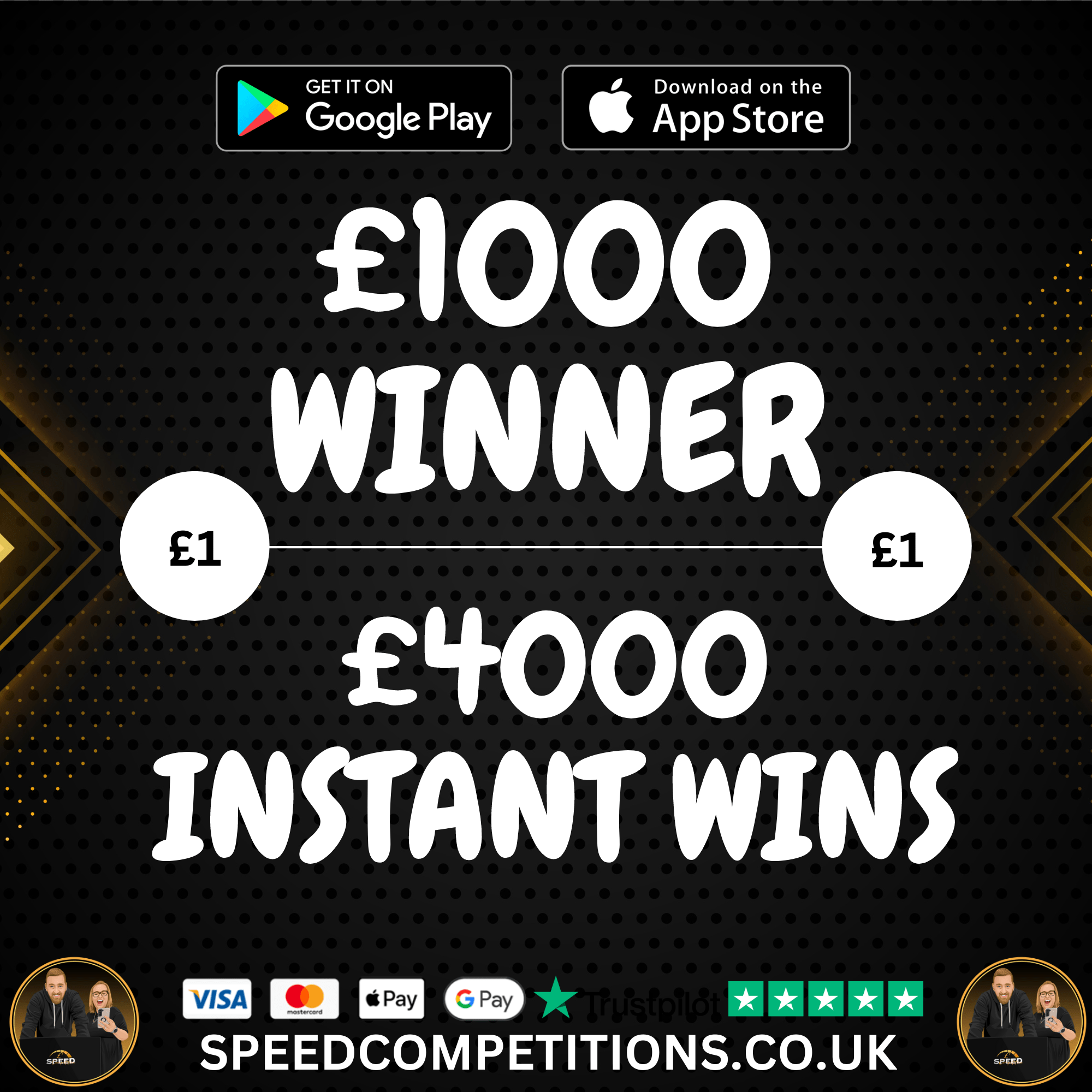 £1000 Winner + £4000 Instants - SPEED COMPETITIONS