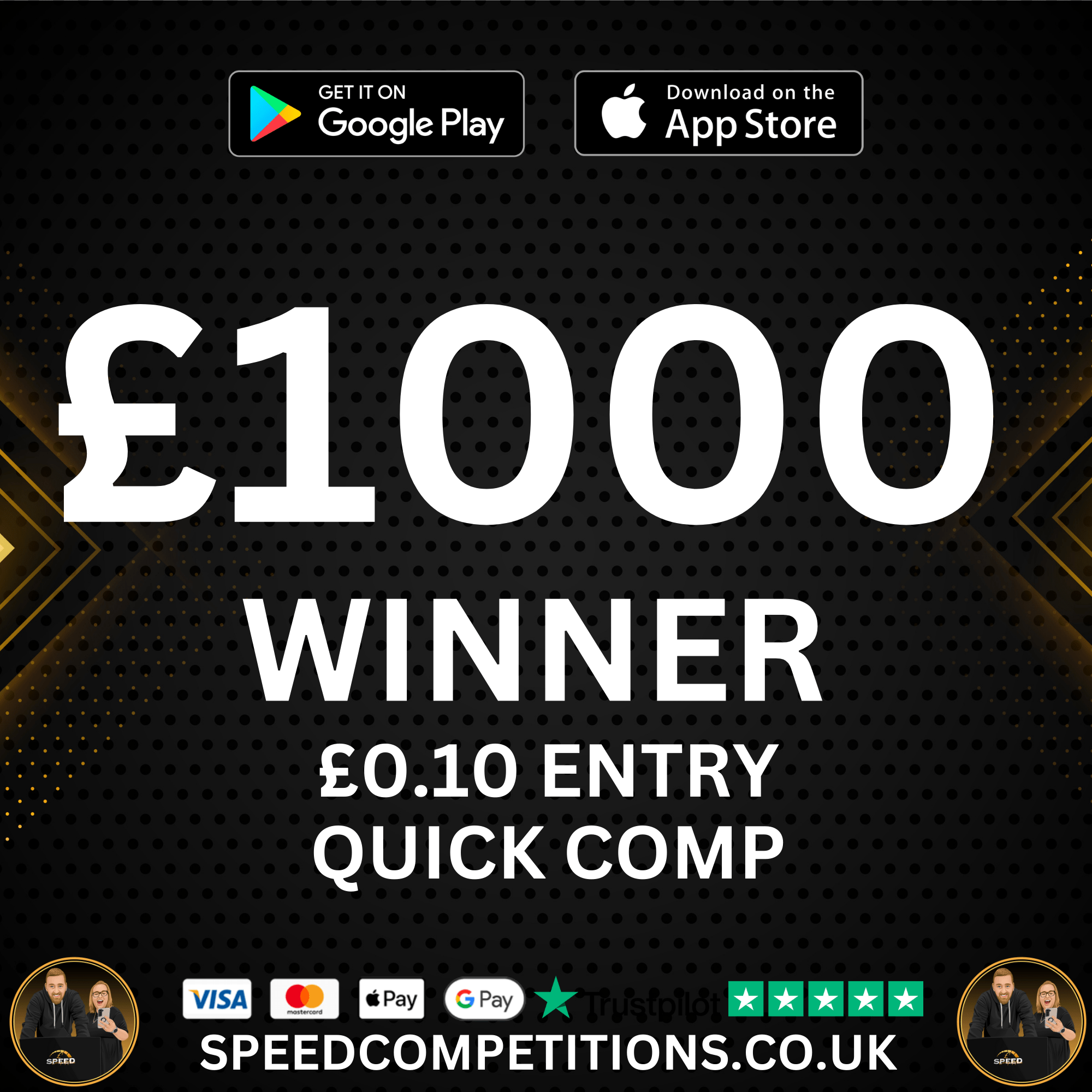 £1000 for 10p Quick Comp - SPEED COMPETITIONS